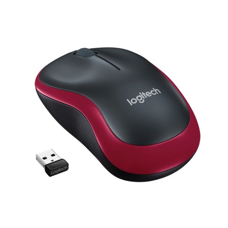 Mouse Logitech "M185" Wireless Mouse, Red - eMAG.ro
