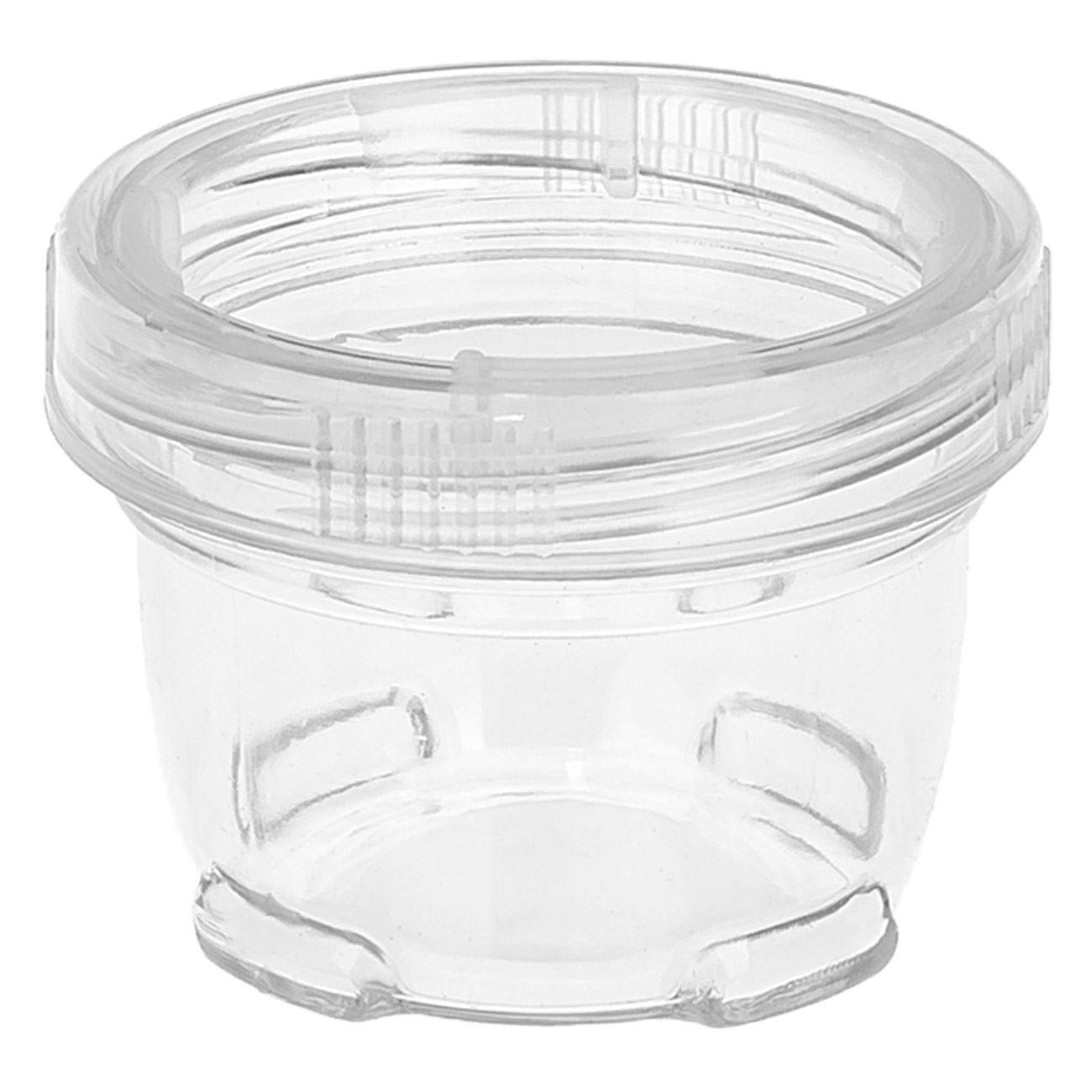 Set 4 cutii organizatoare cu capac din plastic Shopiens®, transparente ...