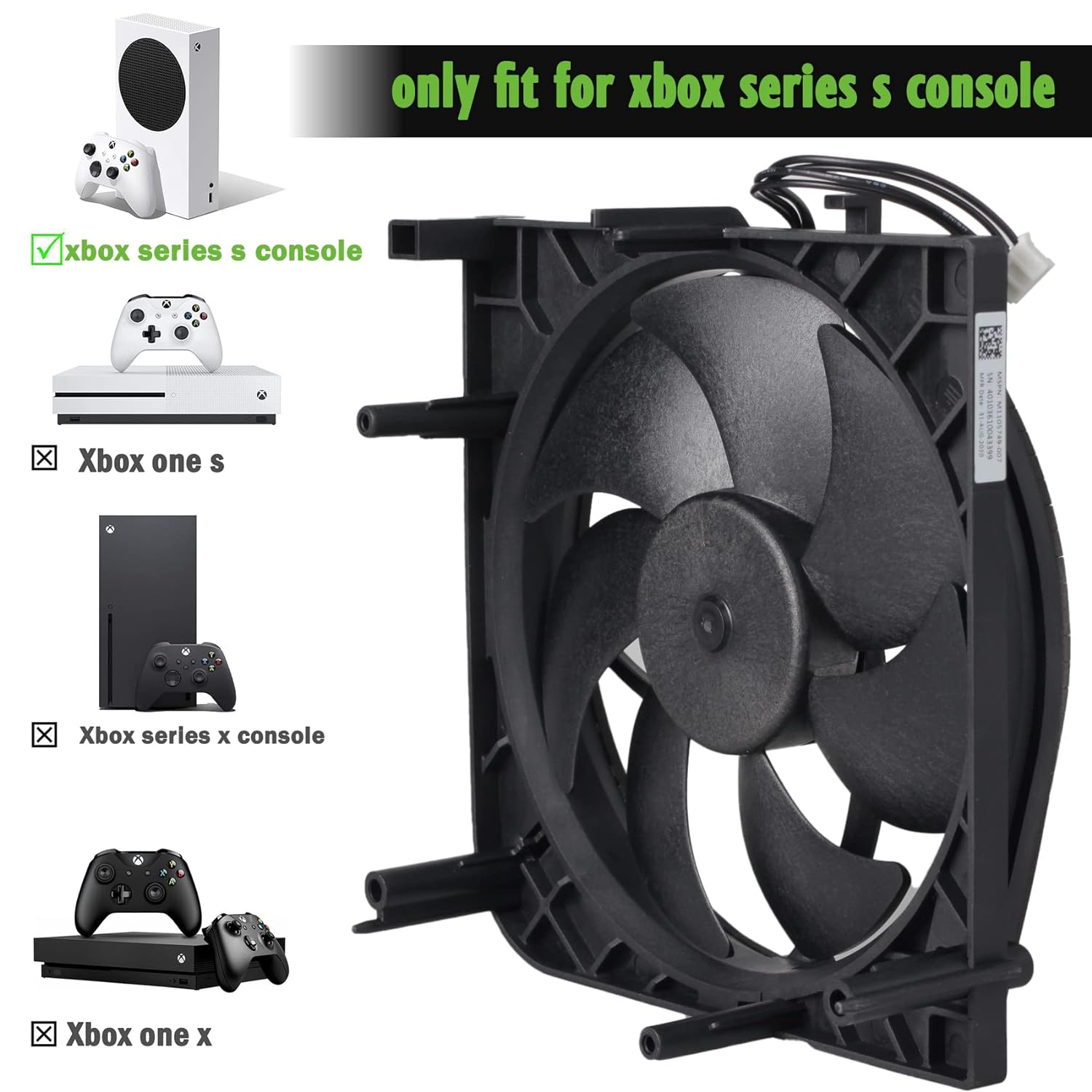 Ventilator de racire intern pentru Xbox Series S, cu instrument de ...