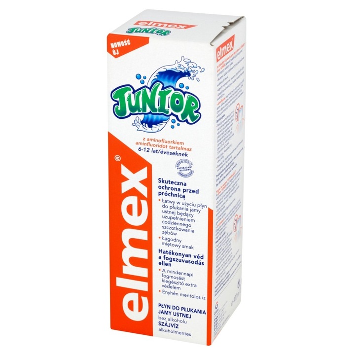 Apa de gura pentru copii, Elmex, 6-12 ani, 400 ml - eMAG.ro