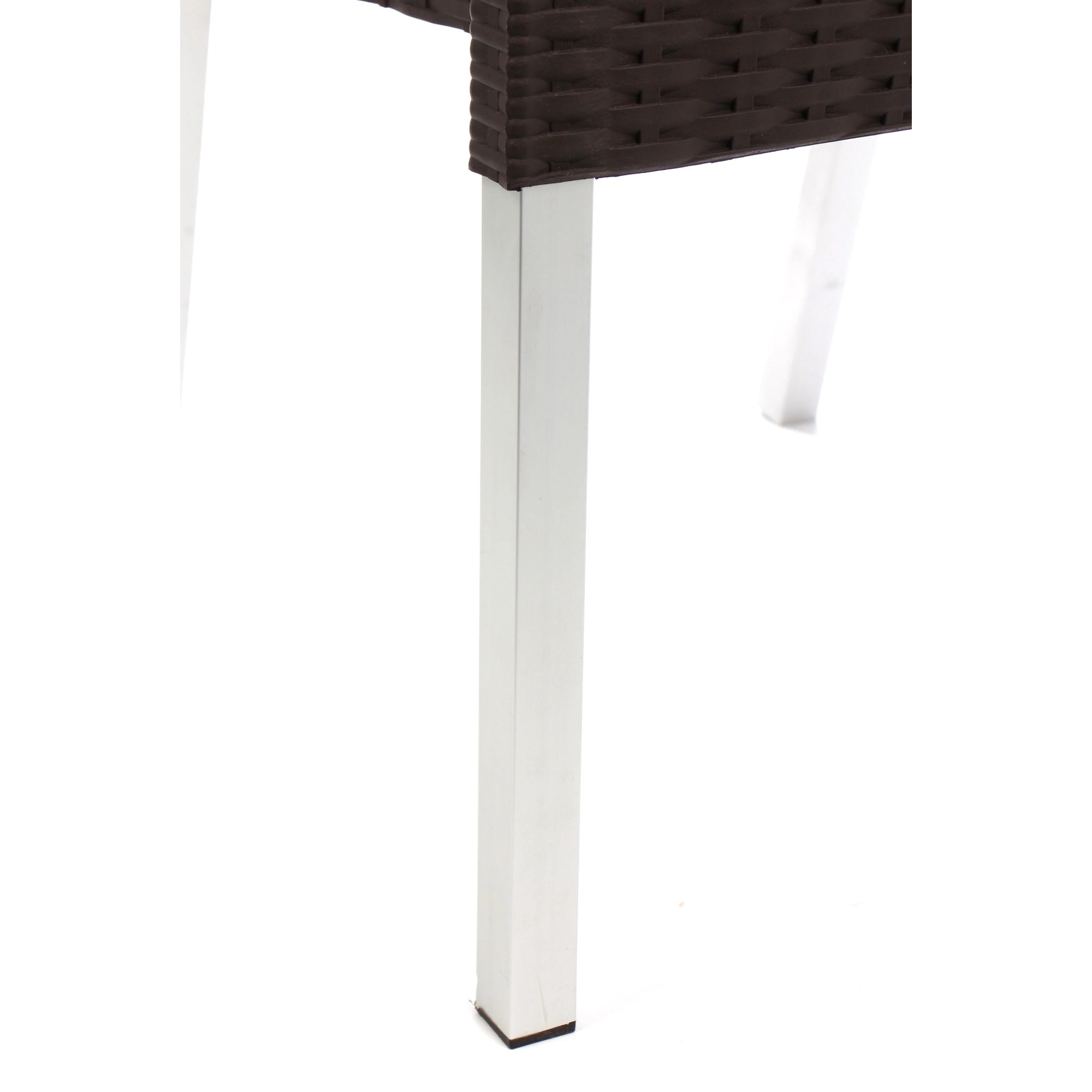 Scaun de gradina, terasa, material metal si polietilena, culoare maro ...
