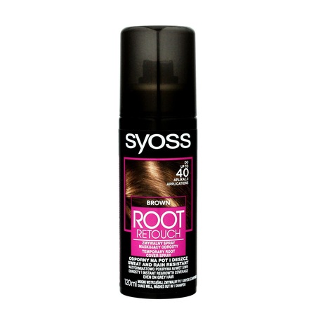 Spray de mascare pentru radacini, Syoss Root Retoucher, Maro, 120ml ...