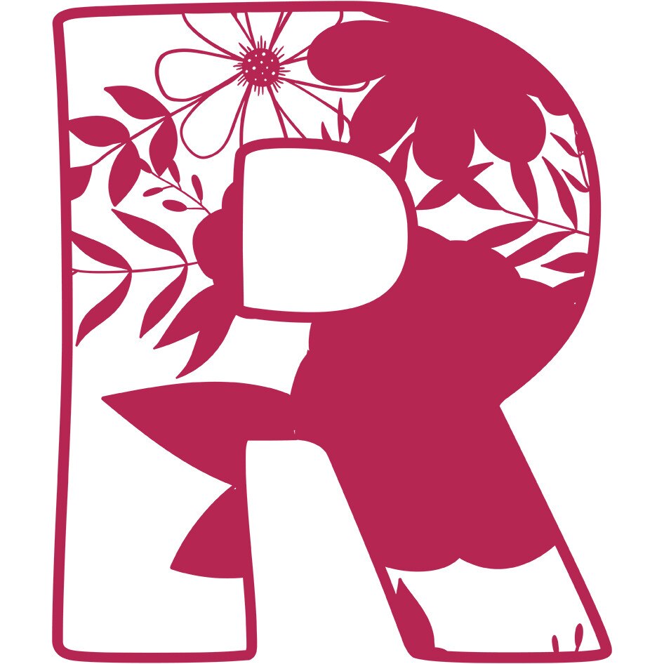 Sticker decorativ, Litera R, Rosu, 70 cm, 7441ST-2 - eMAG.ro
