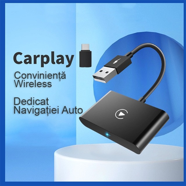 Безжичен адаптер за кола с Android Sovel, автоматична връзка, лесна ...