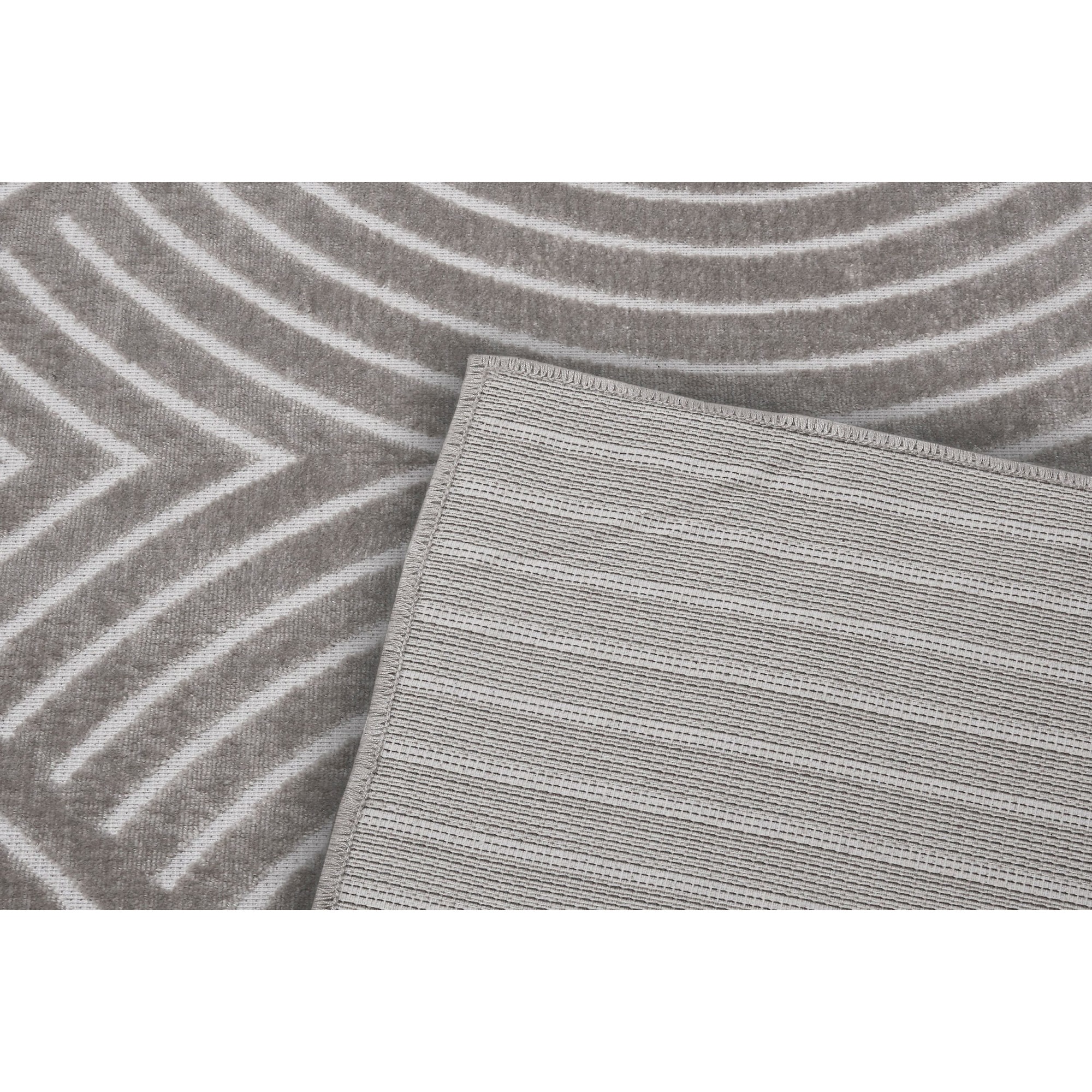 Covor traversa Faron cu fire scurte, design scandinav gri, 80x200 cm ...