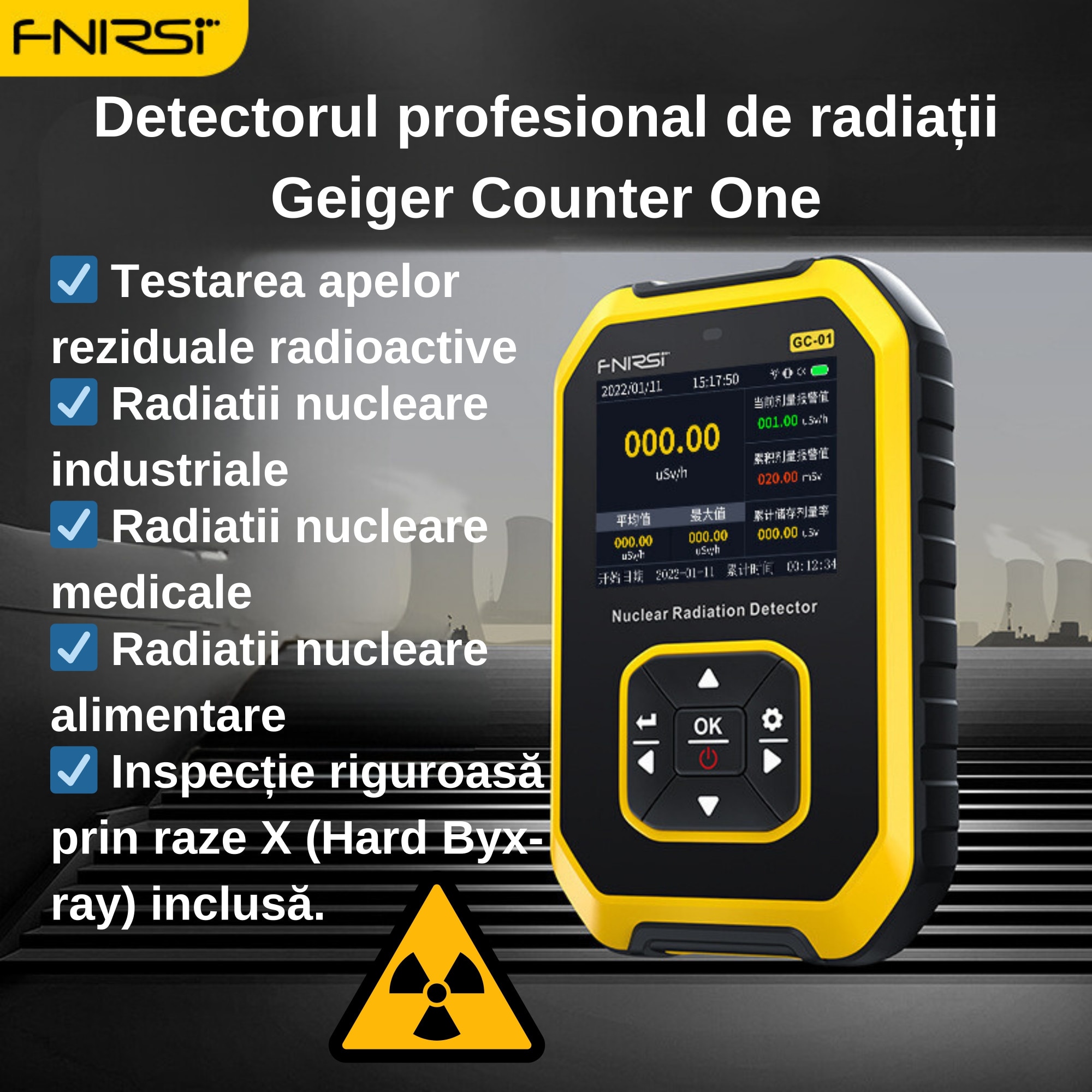 Detector de radiatii nucleare ionizante, Masurarea intensitatii, Razele ...