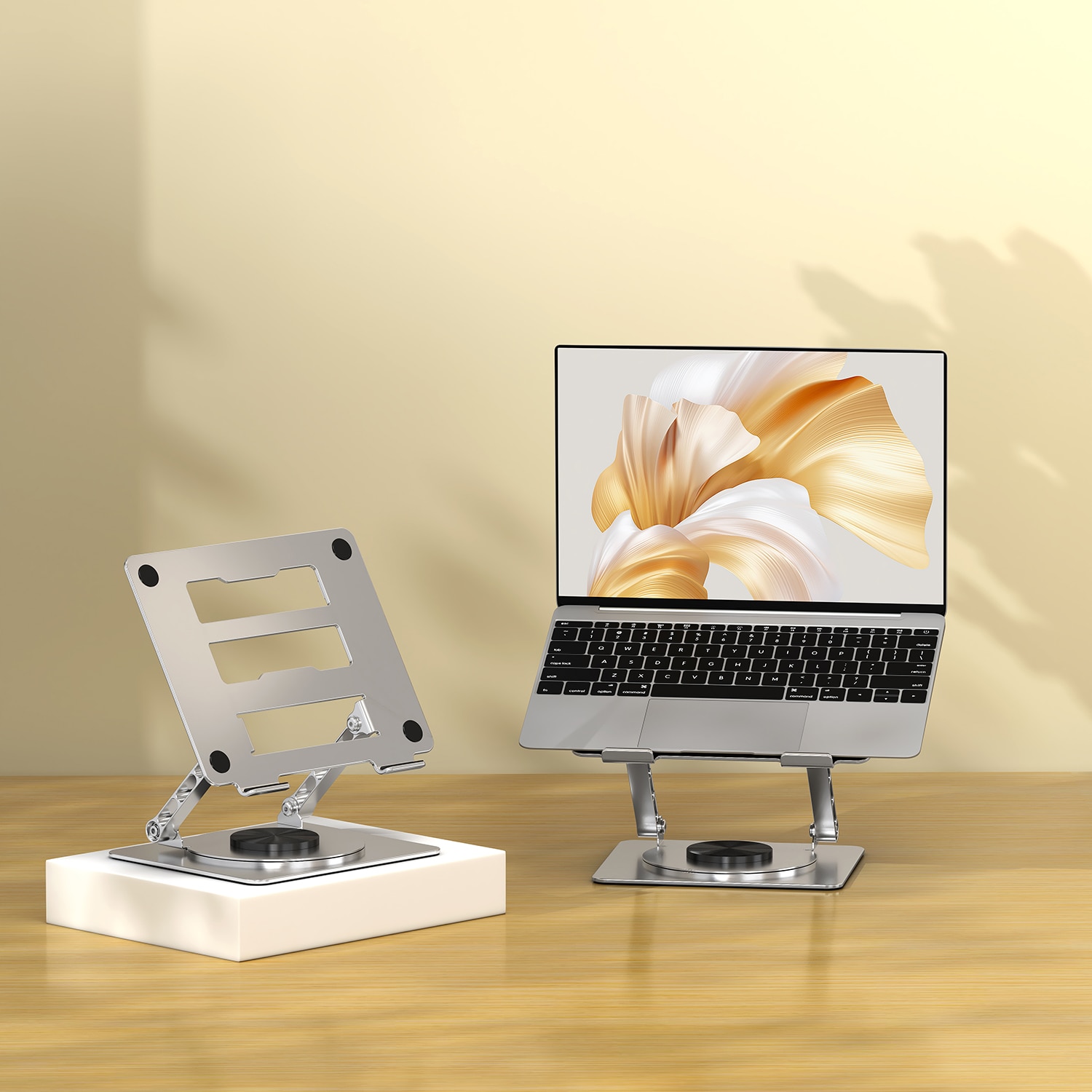 Suport laptop ergonomic, portabil, reglabil, pentru laptop si tableta ...