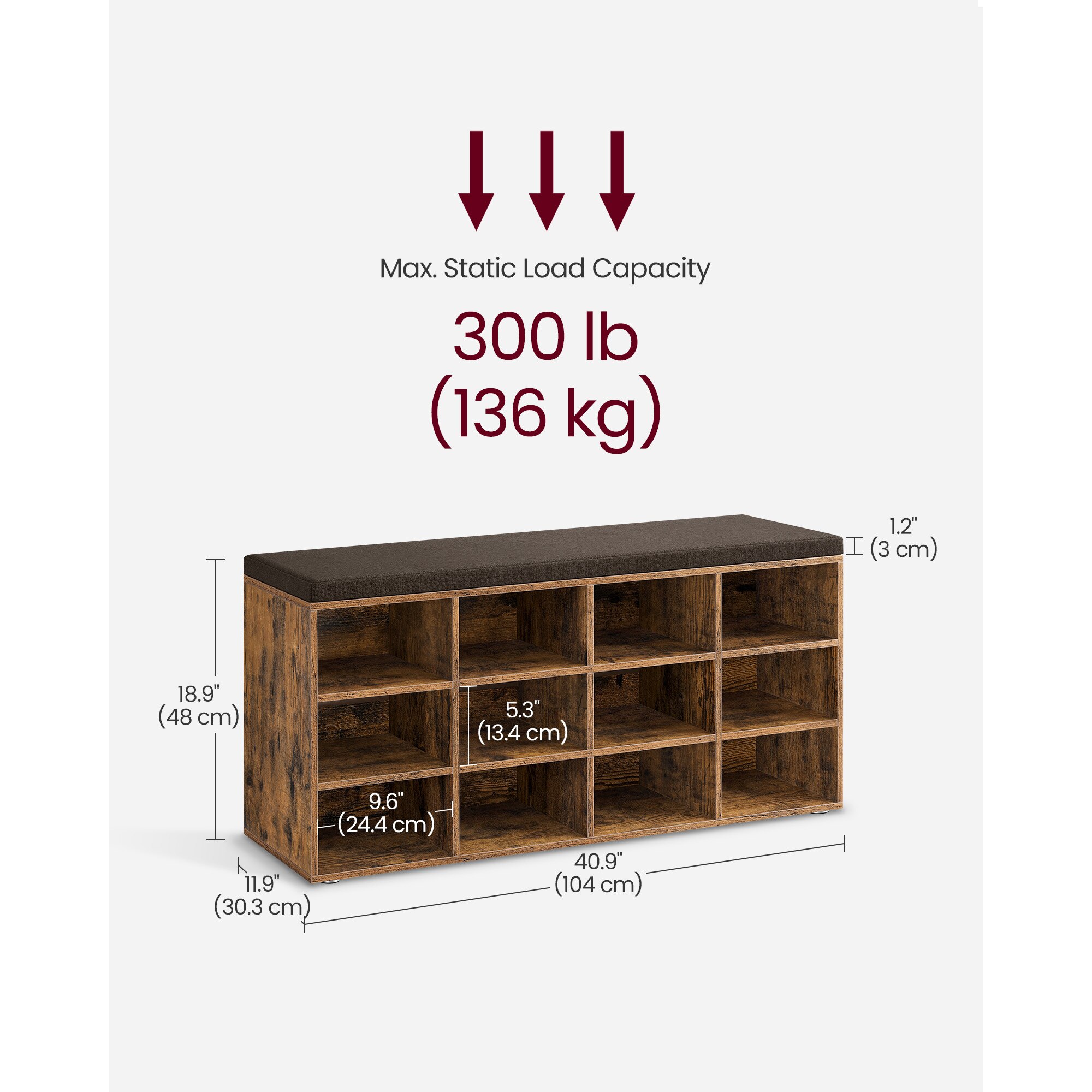 Banca pentru pantofi, Mobilier pentru intrare, Scaun captusit si 12 ...