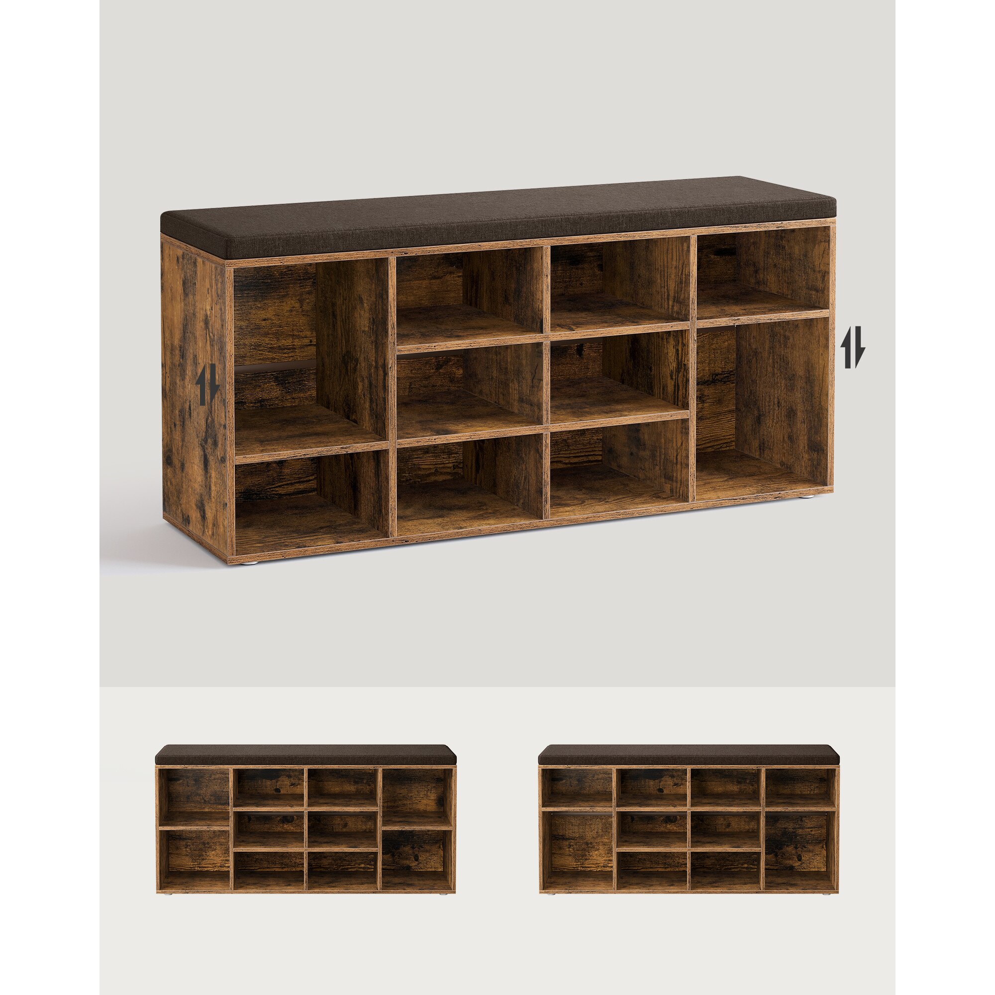 Banca pentru pantofi, Mobilier pentru intrare, Scaun captusit si 12 ...