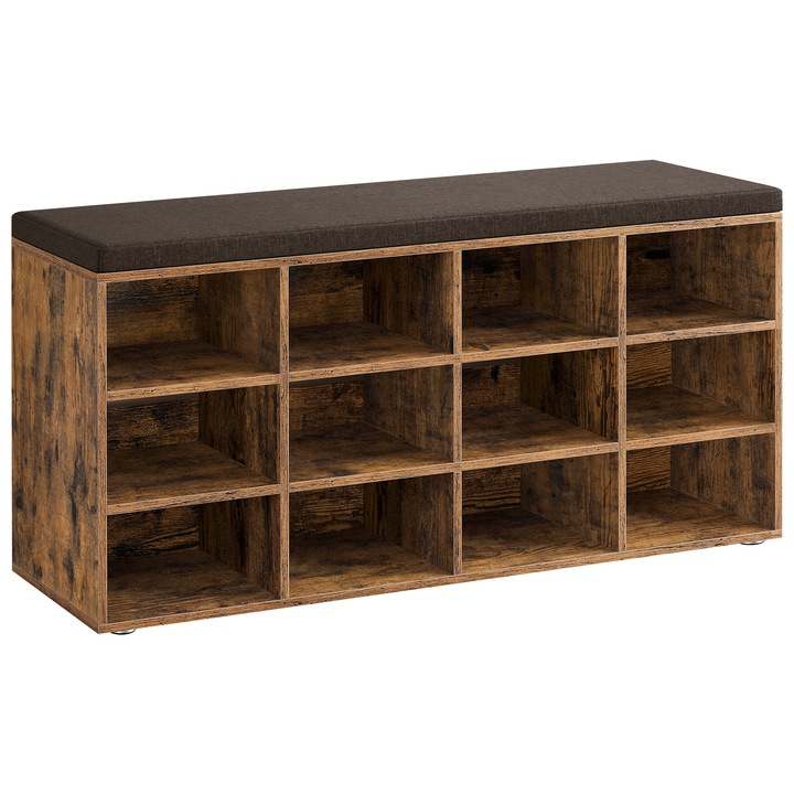 Banca pentru pantofi, Mobilier pentru intrare, Scaun captusit si 12 ...