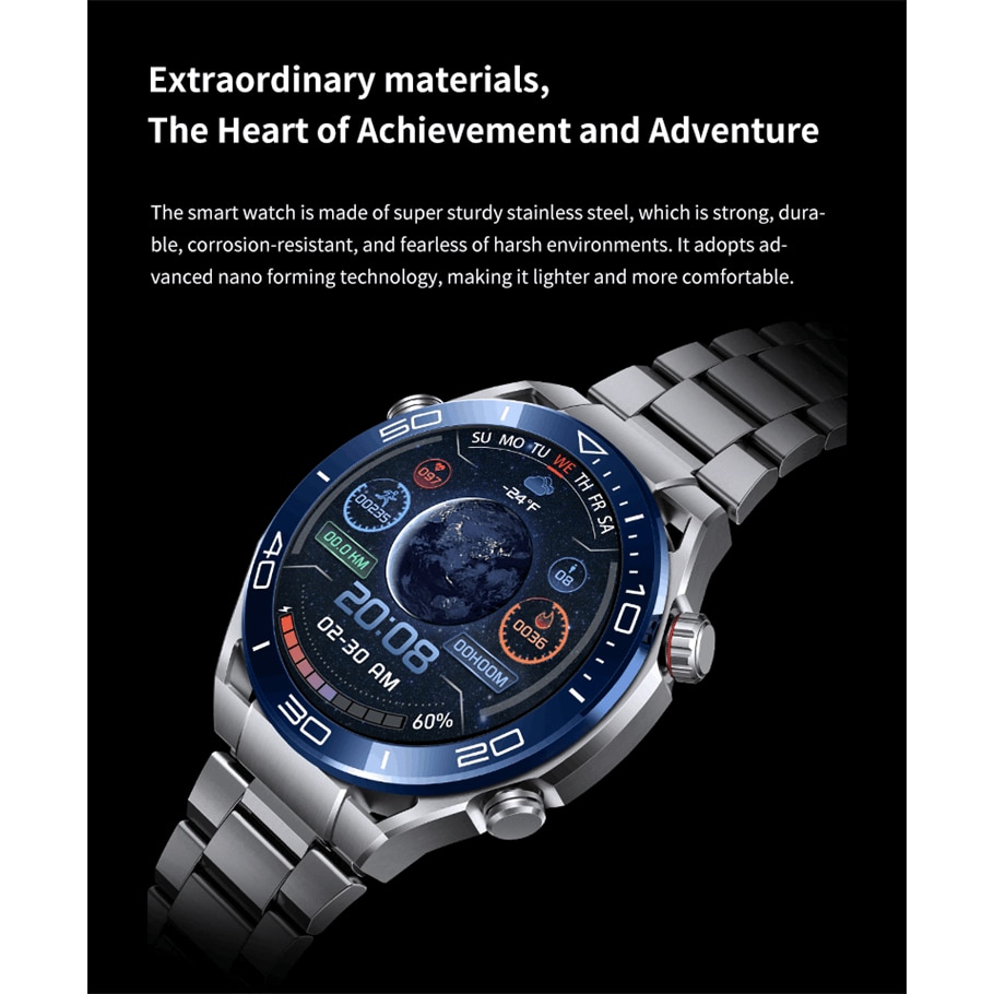 SmartWatch cu 2 curele GS ULTIMATE cu Apel Bluetooth, GPS, Busola ...