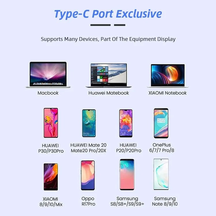 Hub USB conexiune tip C cu 5 porturi ( USB C PD 100W, USB C, 2XUSB 2.0 ...