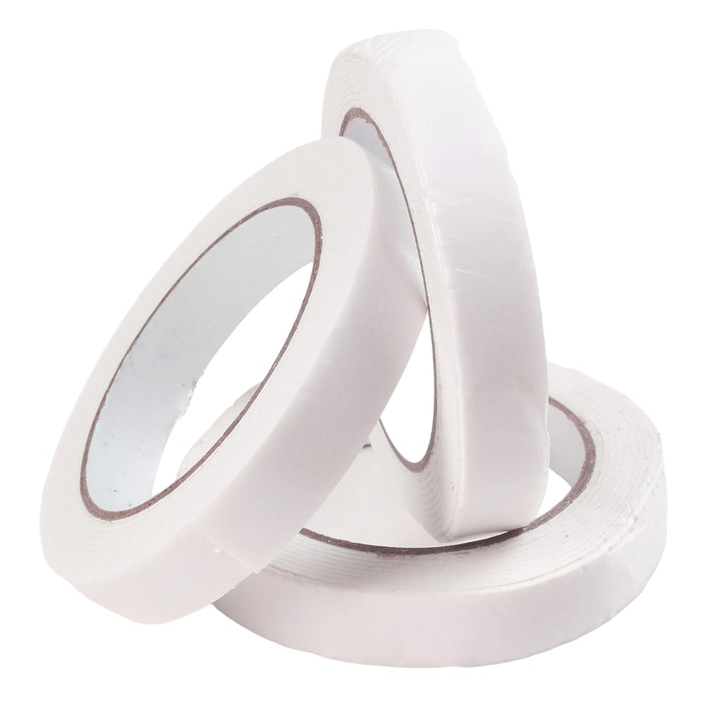 Set 16 Role Banda adeziva cu doua fete, Createur, alb, 1.8cm x 15m ...