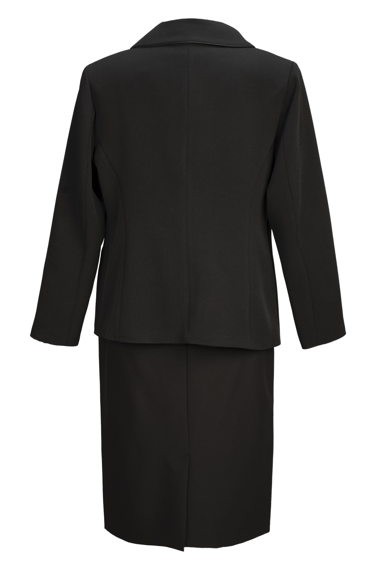 Compleu dama, fusta cu sacou, culoare neagra, marimea 56 - eMAG.ro