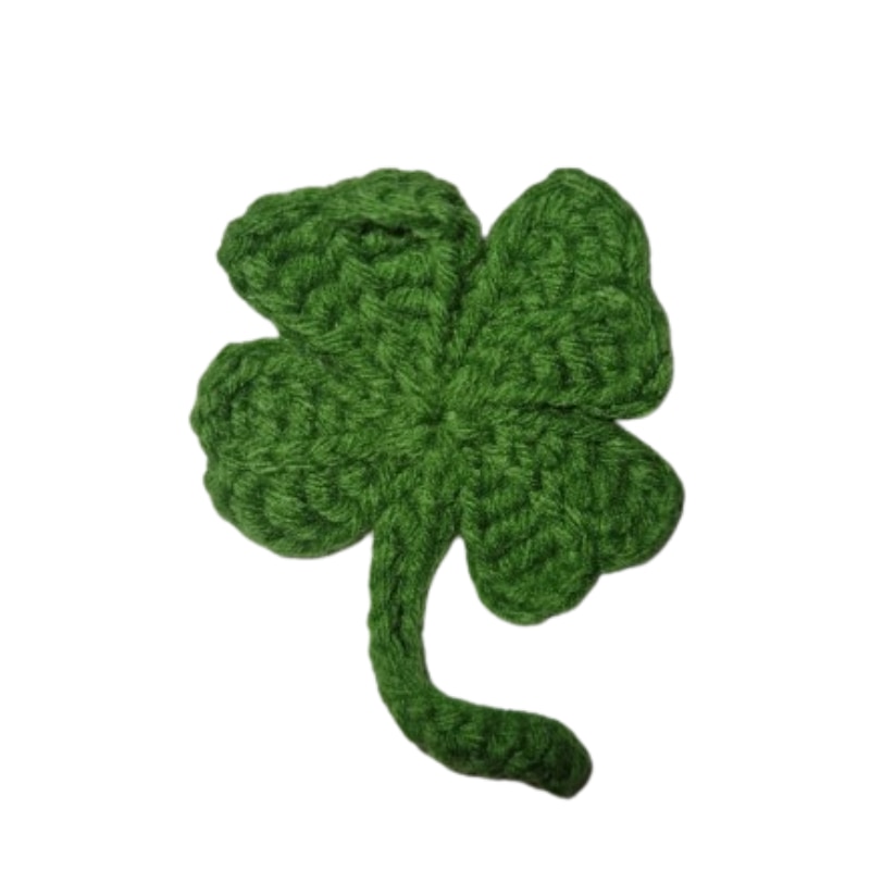 Martisor Handmade, Model Trifoi, Crosetat manual, Verde - eMAG.ro