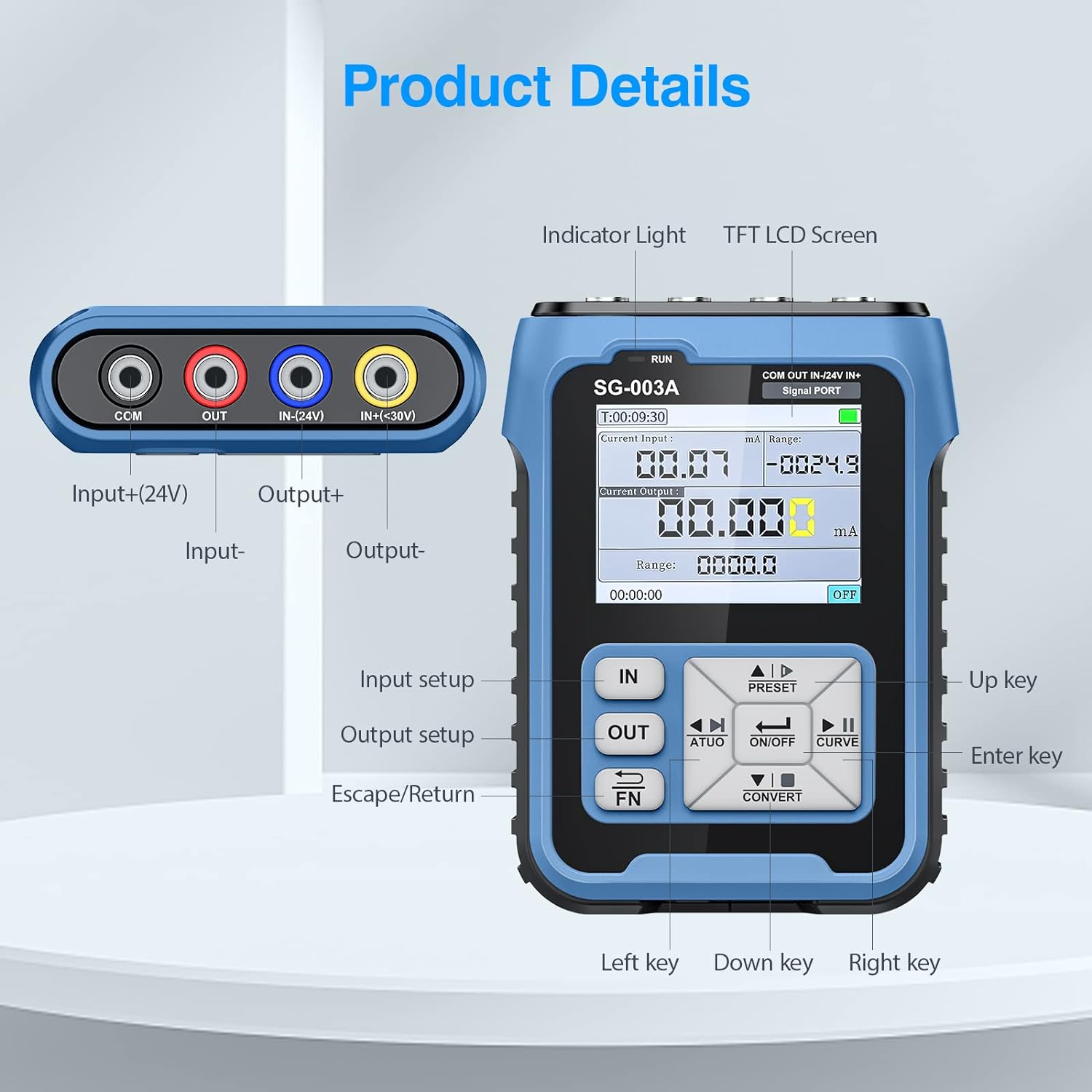 Generator de semnal digital SG-003A, MOSMAOO®, Curent 4-20mA, tensiune ...