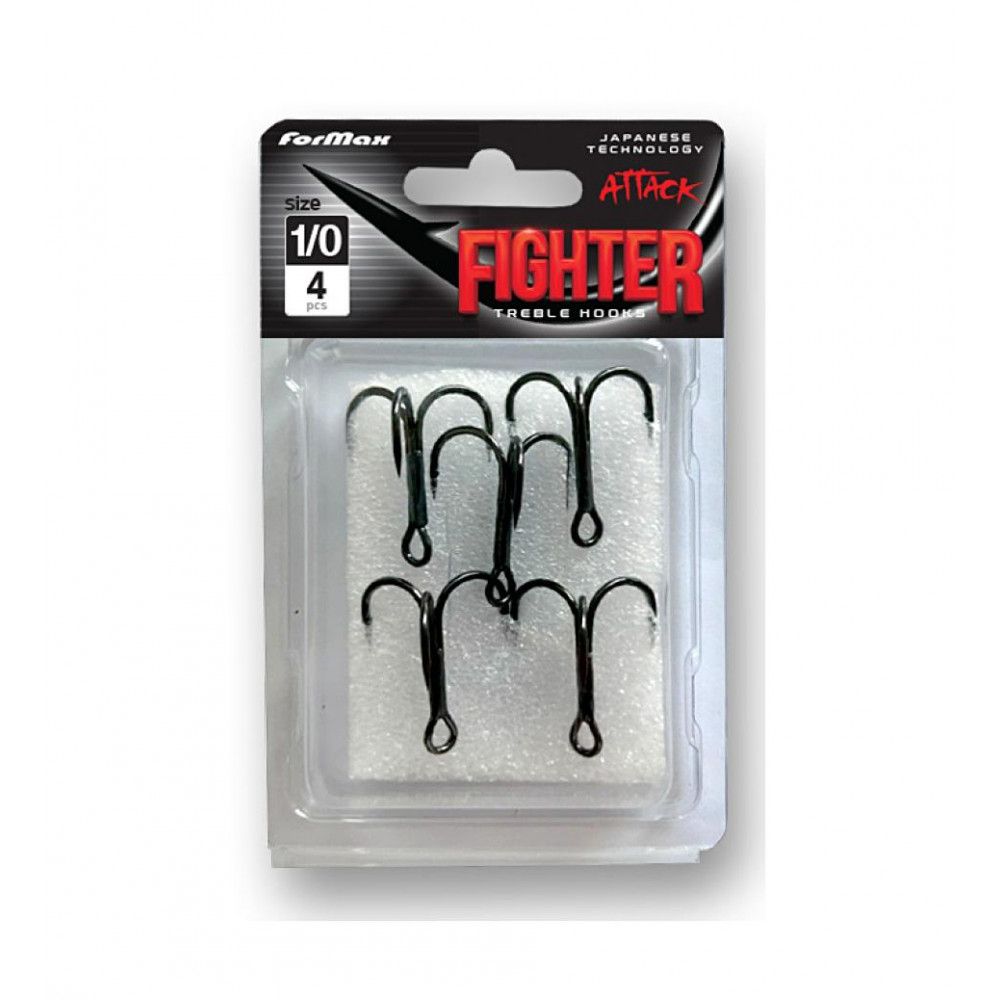 Ancore Attack Fighter Treble Hooks Nr.4, 8buc/blister - eMAG.ro