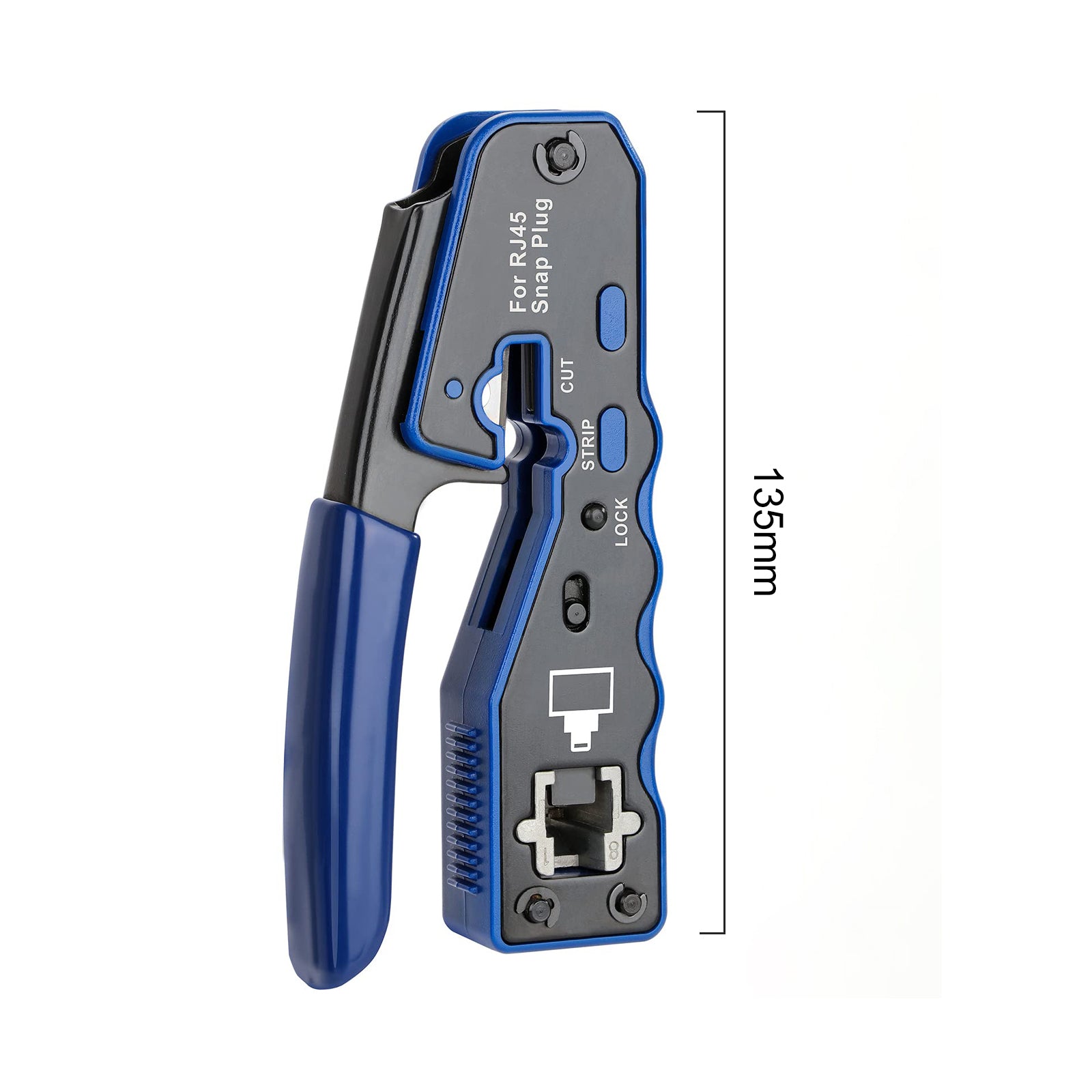 Cleste crimpare RJ45, JESWO®, pentru mufe modulare Ethernet, cat5 ...