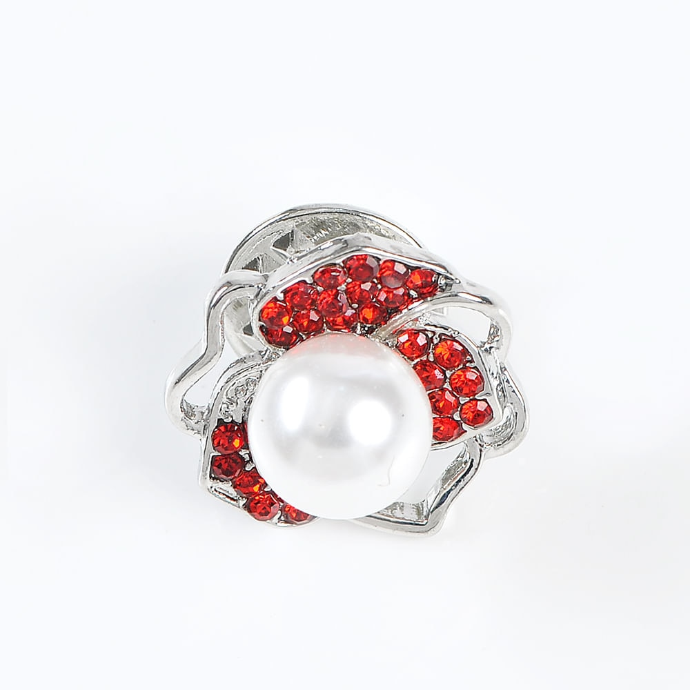 Brosa martisor floare argintie cu perla, Meli Melo Paris - eMAG.ro