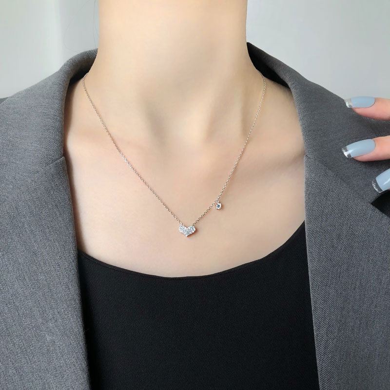 Colier Argint 925, pandantiv inima - eMAG.ro