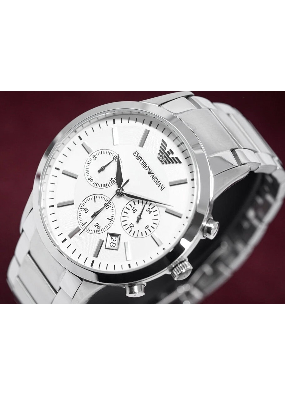 Ceas barbatesc, Emporio Armani, Inox, Argintiu - eMAG.ro