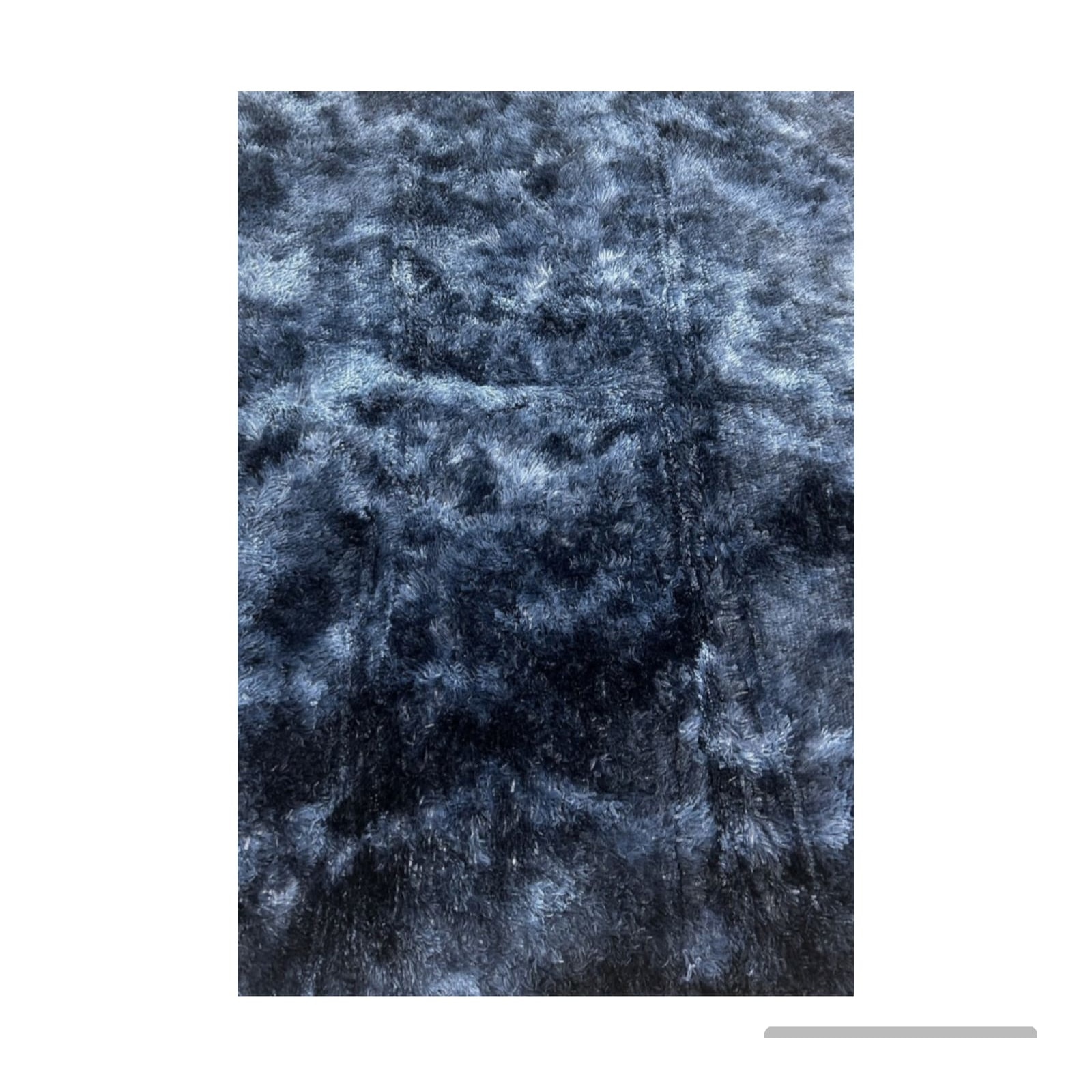 Covor Fluffy de Lux, 150 x 200cm, Negru Albastrui - eMAG.ro