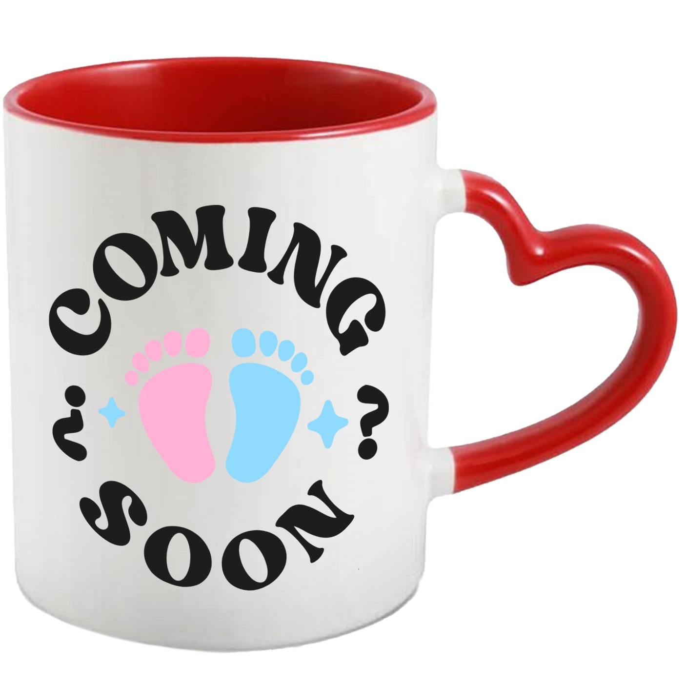 Cana Cu Text in Engleza Coming soon, Anunt Sarcina, Insarcinat, Copili ...