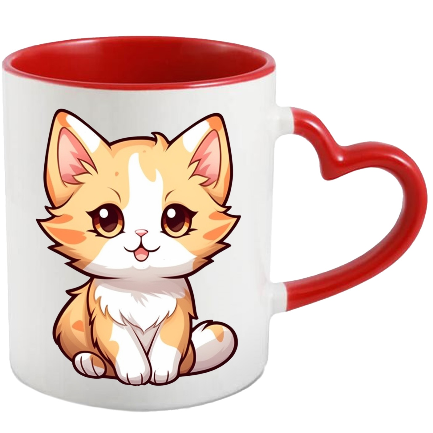 Cana Cu Pisica din Desene Animate, Blana Aurie, Mica, Pufoasa ...