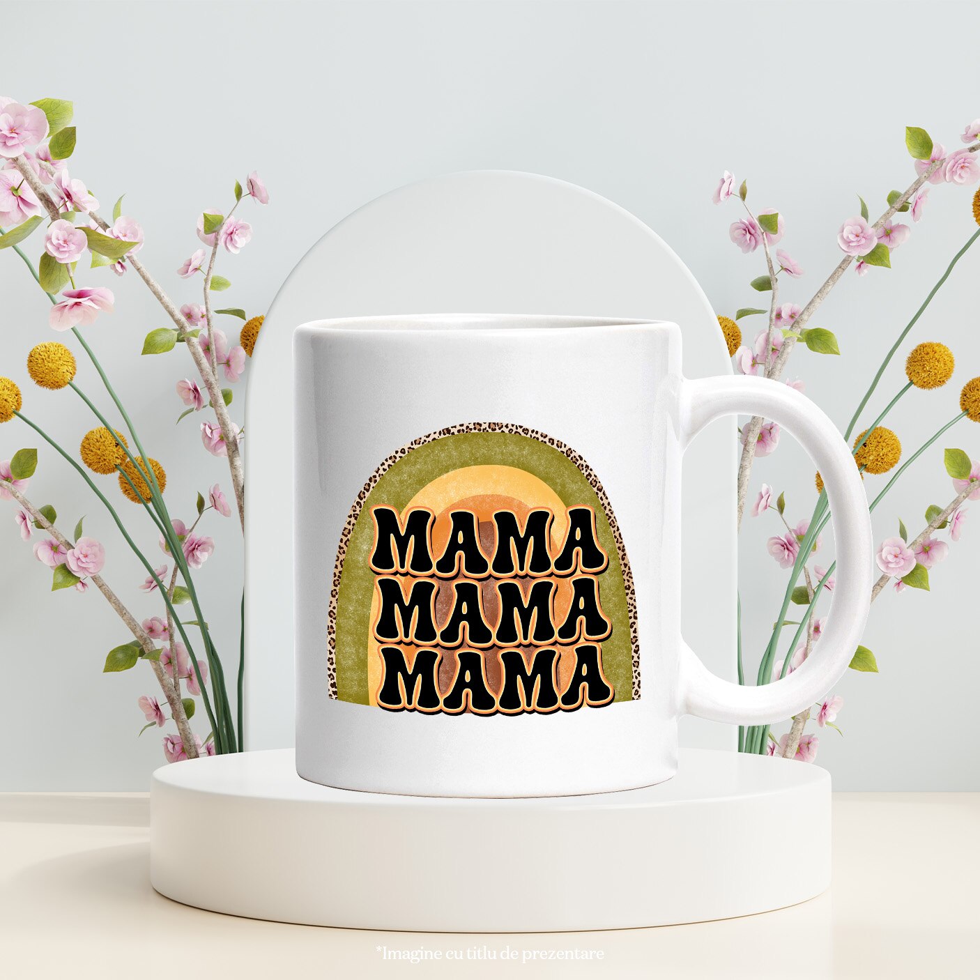Cana cu mesajul "Mama, Mama, Mama", ilustratie, mama, porti, usi ...