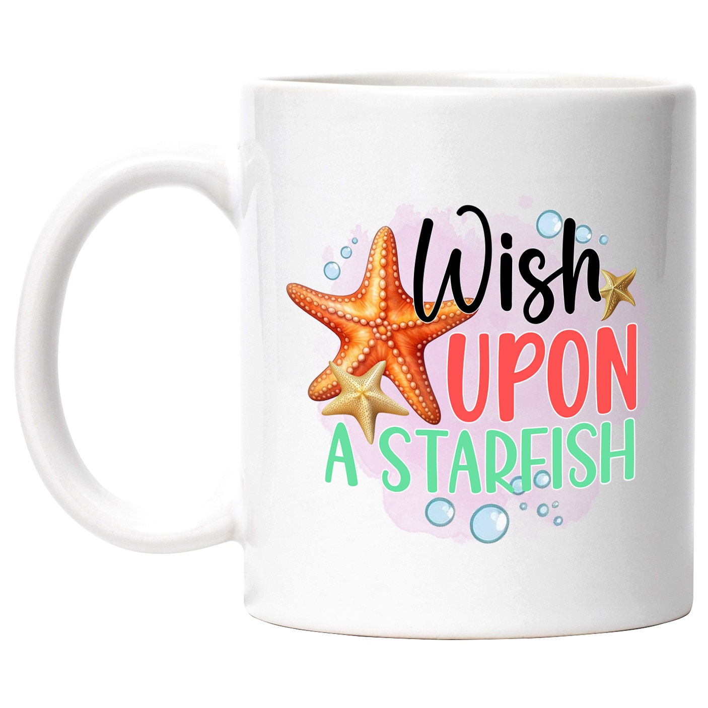 Cana cu mesajul "Wish upon a starfish", vara, vacanta, relaxare ...