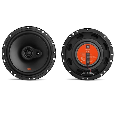 Комплект 2 3-лентови автомобилни високоговорителя JBL Stage2 634, 40W RMS, 250W MAX, 16,5 cm ...