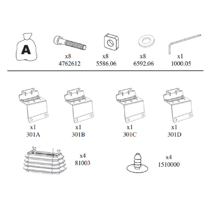 Kit montare bare transversale Green Valley, pentru Renault Grand Modus ...