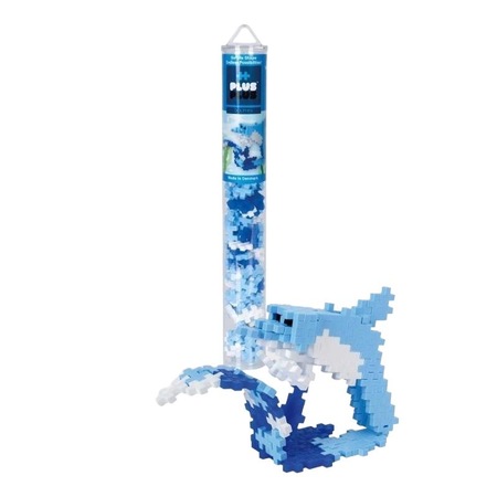 Set 100x blocuri constructie, Plus-Plus, Plastic, Albastru - eMAG.ro