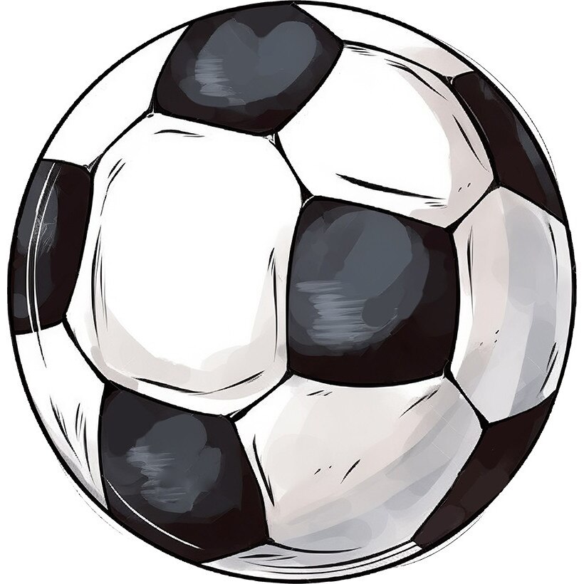 Sticker decorativ, Minge Fotbal, Alb, 8978ST-7 - eMAG.ro