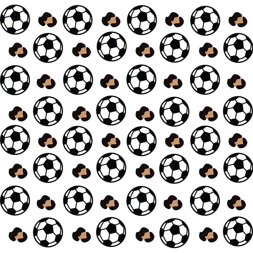 Sticker decorativ, Mingi de Fotbal, Negru, 10101ST - eMAG.ro