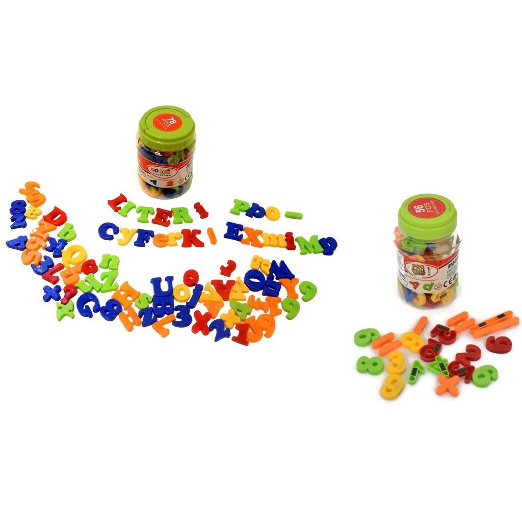 Litere si numere magnetice, Pro Kids, Plastic, Multicolor - eMAG.ro