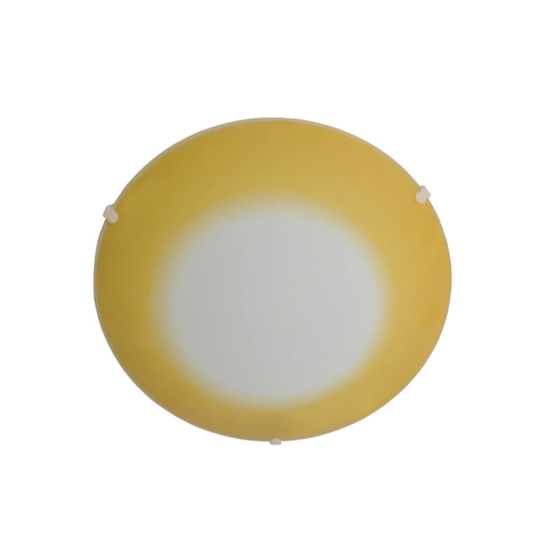 Plafoniera 25 cm, 1 bec, Alb cu Galben - eMAG.ro