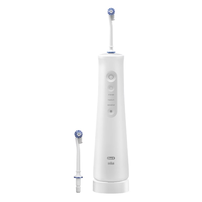 Irigator bucal portabil Oral-B AquaCare Pro Expert Series 6, Tehnologie Oxyjet, 3 intensitati, 2 ...