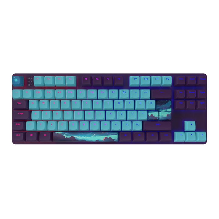 Клавиатура Геймърскa механична клавиатура Dark Project 87 Night Sky RGB ...