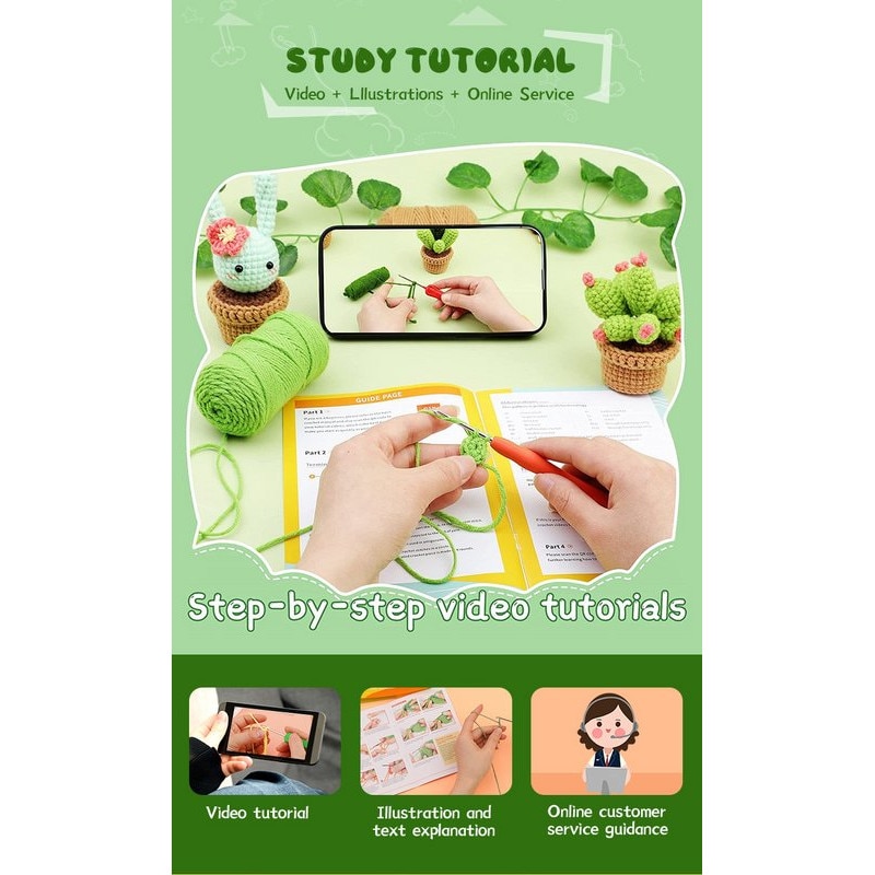 Trusa de crosetat pentru incepatori, Multicolor - eMAG.ro