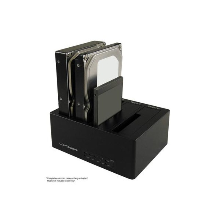 Докинг станция LC Power, HDD LC-DOCK-U3-4B, Черен - eMAG.bg
