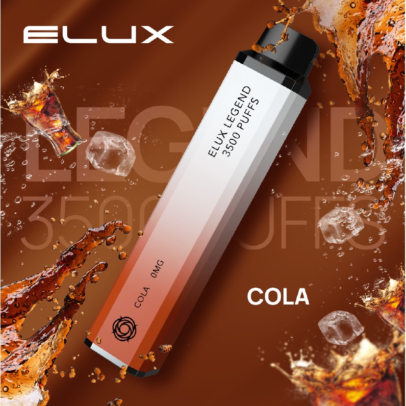 Tigara electronica, 3500 pufuri, Elux Legend, fara nicotina, Cola - eMAG.ro