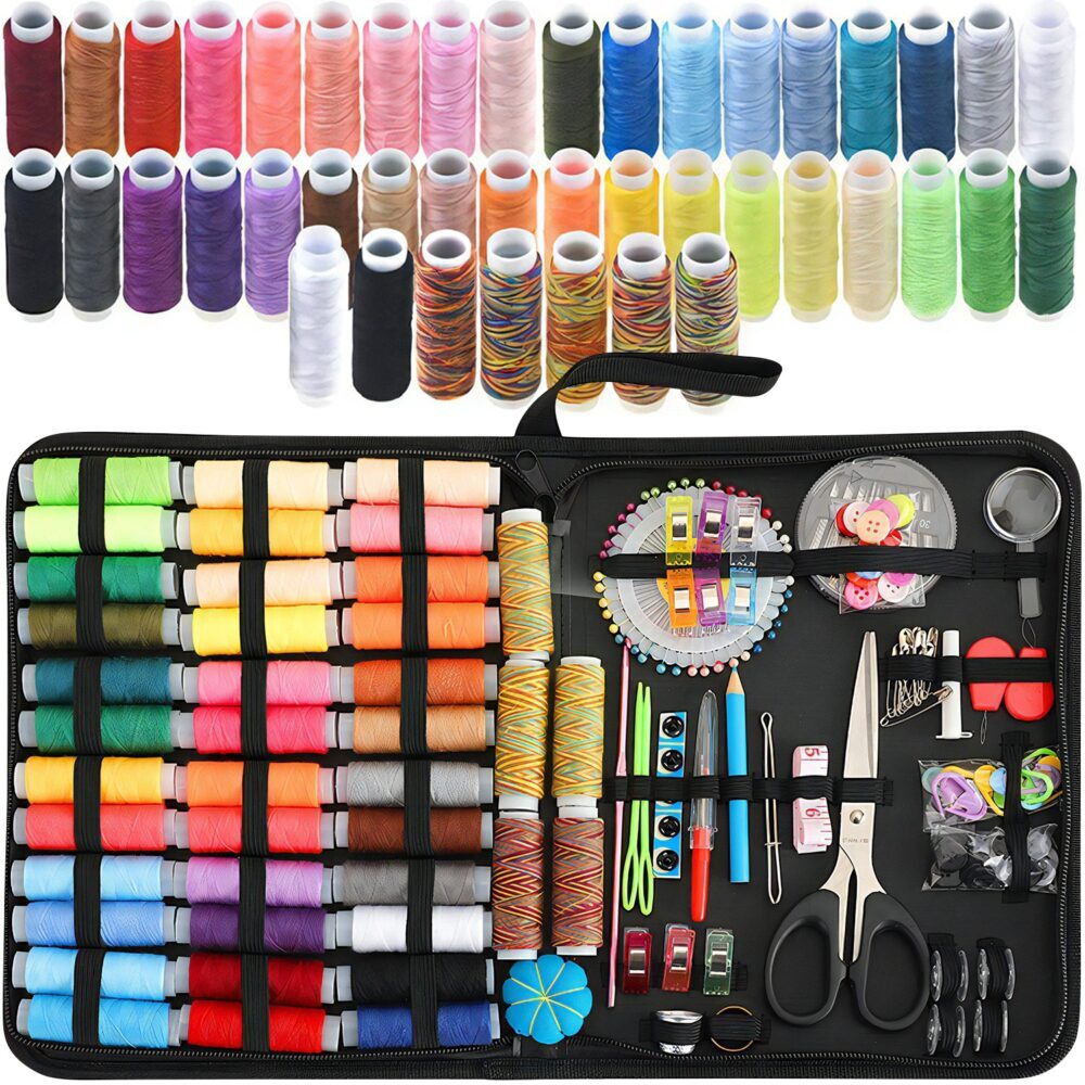 Trusa de Croitorie DexXer, Ace Cusut, Papiote Colorate, Foarfeca ...