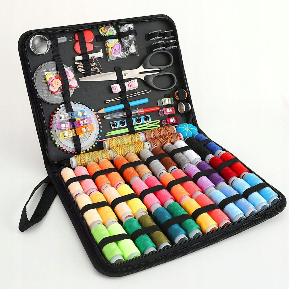 Trusa de Croitorie DexXer, Ace Cusut, Papiote Colorate, Foarfeca ...