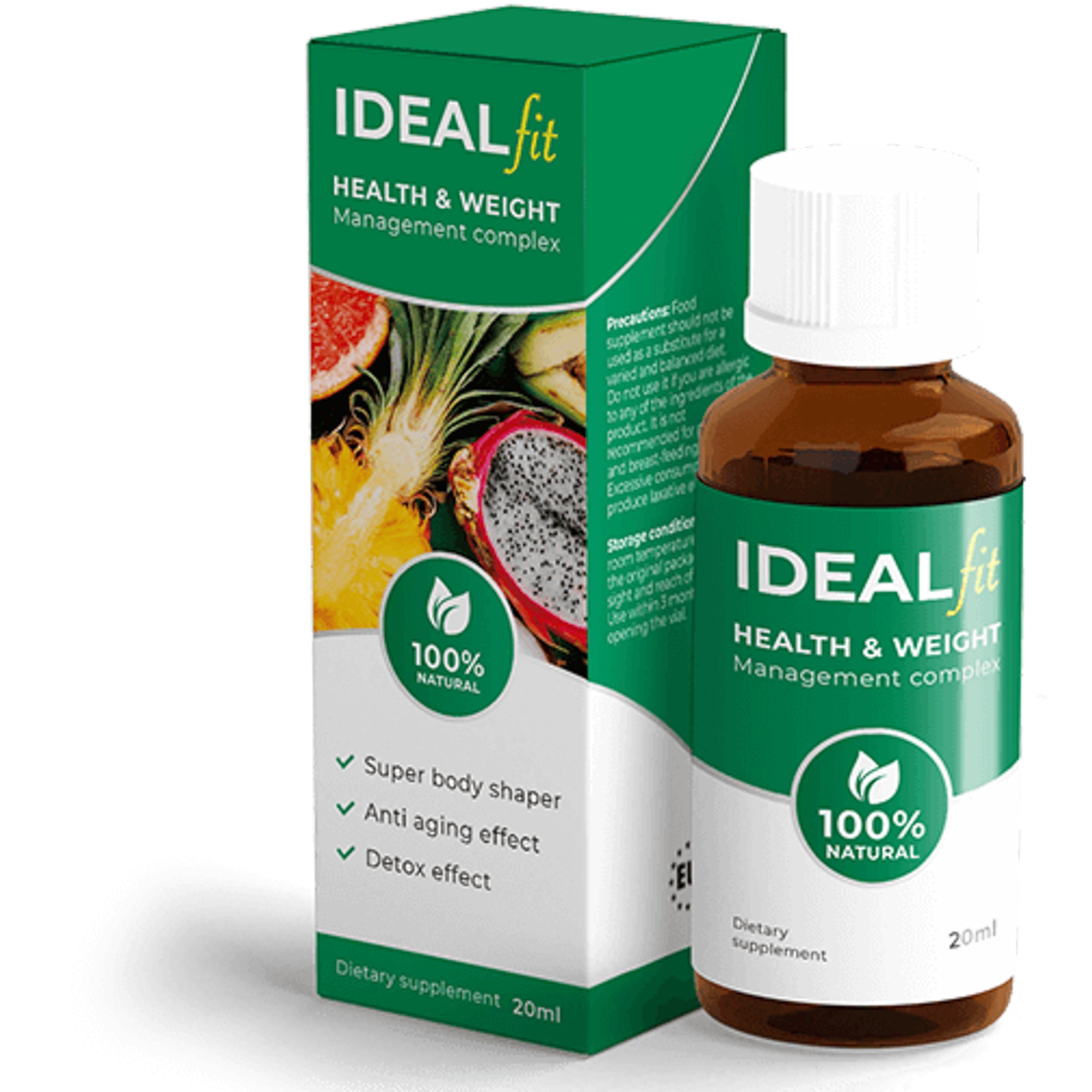 Supliment alimentar de slabit IDEALfit. Complex 100% natural, 20 ml ...