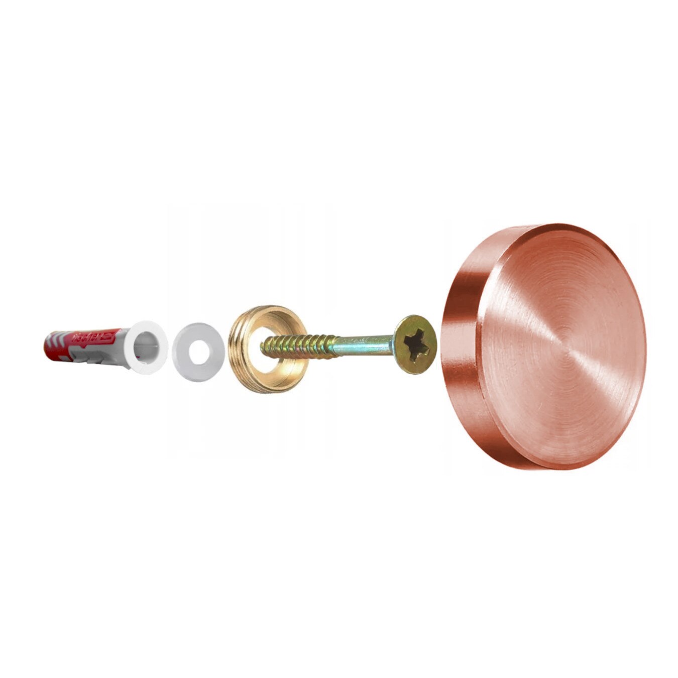 Set 2 capace mascare suruburi + accesorii montaj, Gold Label, Aluminiu ...