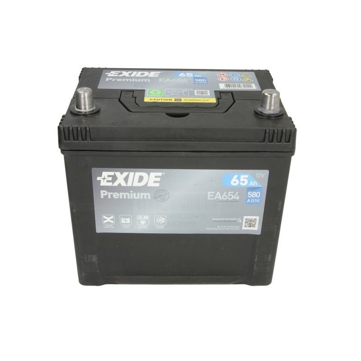 Acumulator turisme EXIDE 12V 65Ah/580A PREMIUM, 230x173x222 Korean B1 ...
