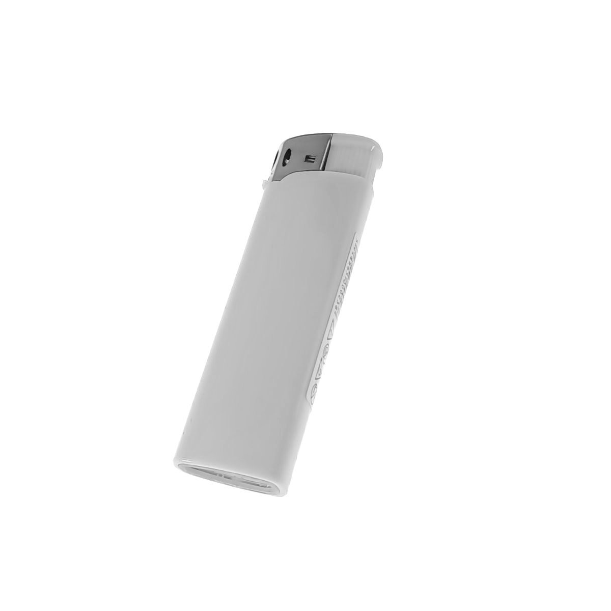 Bricheta clasica de buzunar, BRF00023 White, 83 x 27 x 13 mm, flacara ...