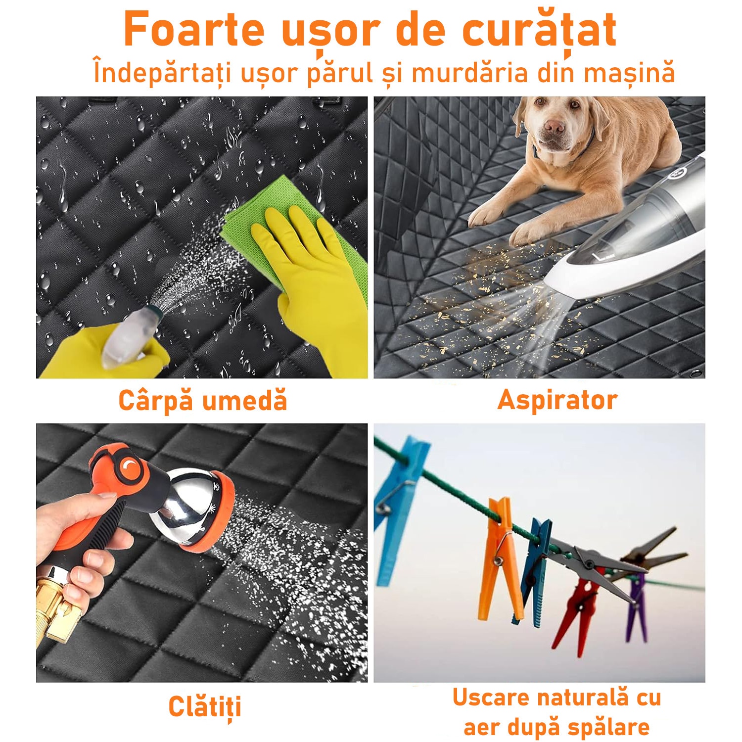 Husa scaune auto protectie si transport animale NextWave®️, pentru ...