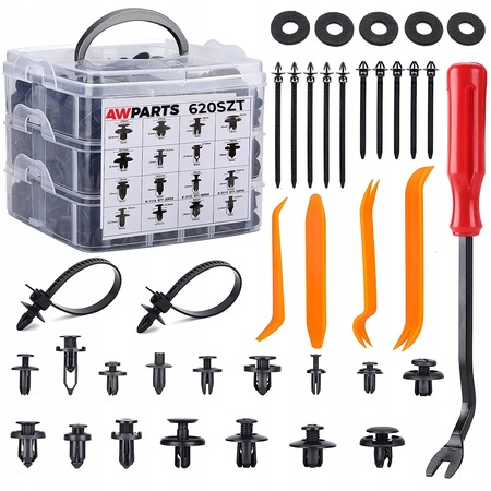 Set De Clipsuri Universale, 620 Pcs, De Montat Pentru Interior Auto ...